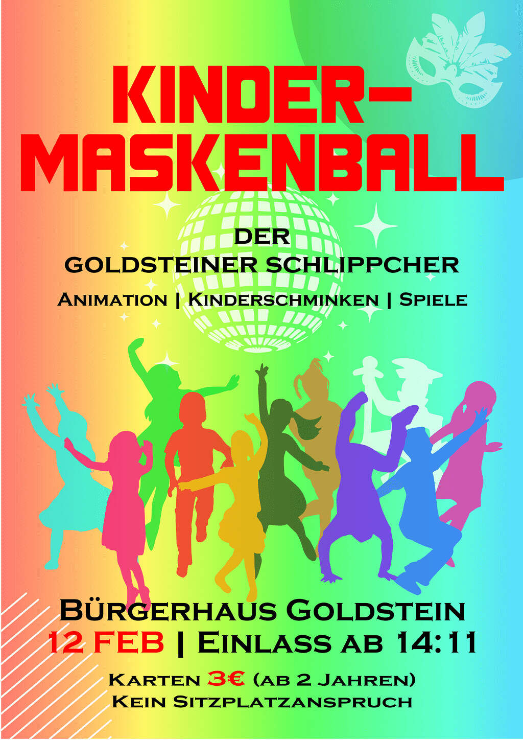 Kinder-Maskenball – SV Goldsteiner Schlippcher 1950 e.V.